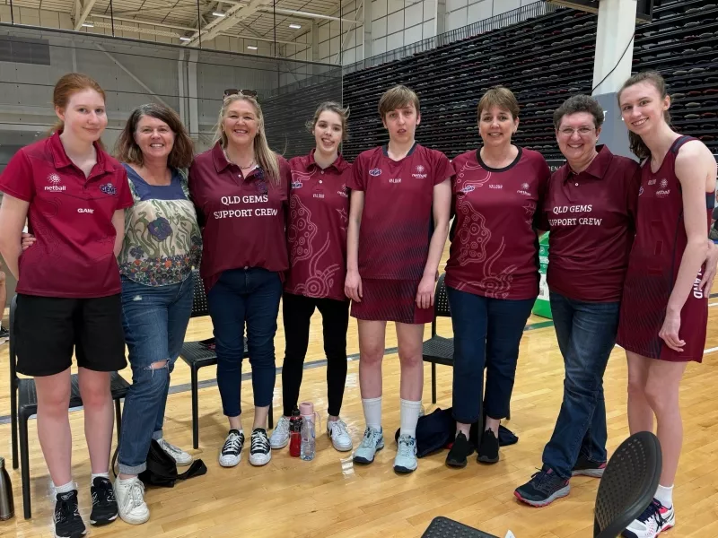 Family support spurring Gems at Marie Little Shield - Netball Queensland